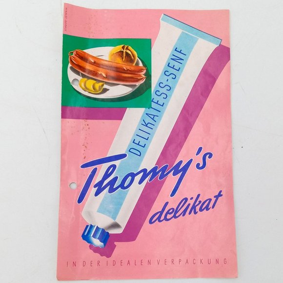 Kitchen | Vintage Thomys Delikat German Mayo Mayonnaise In Tube Ad ...